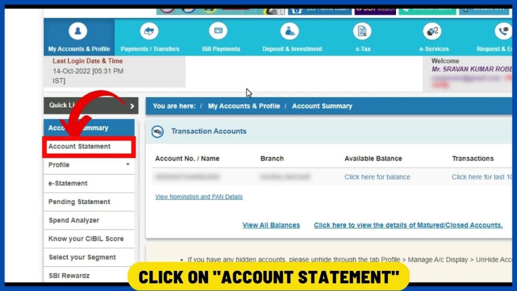 SBI: How to Download SBI Bank statement from Net banking