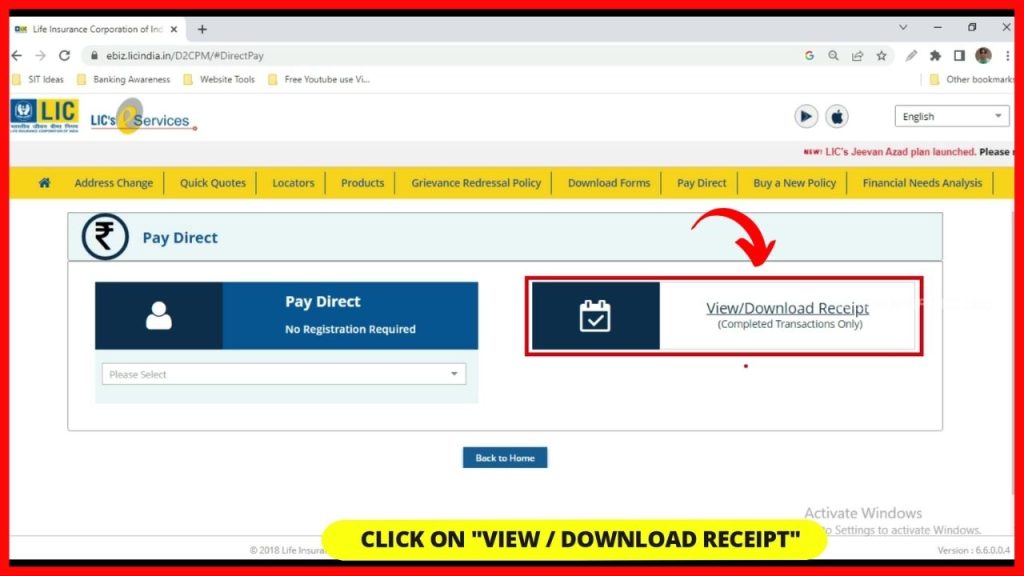 Lic How To Download Lic Premium Receipt Online Without Login Sr