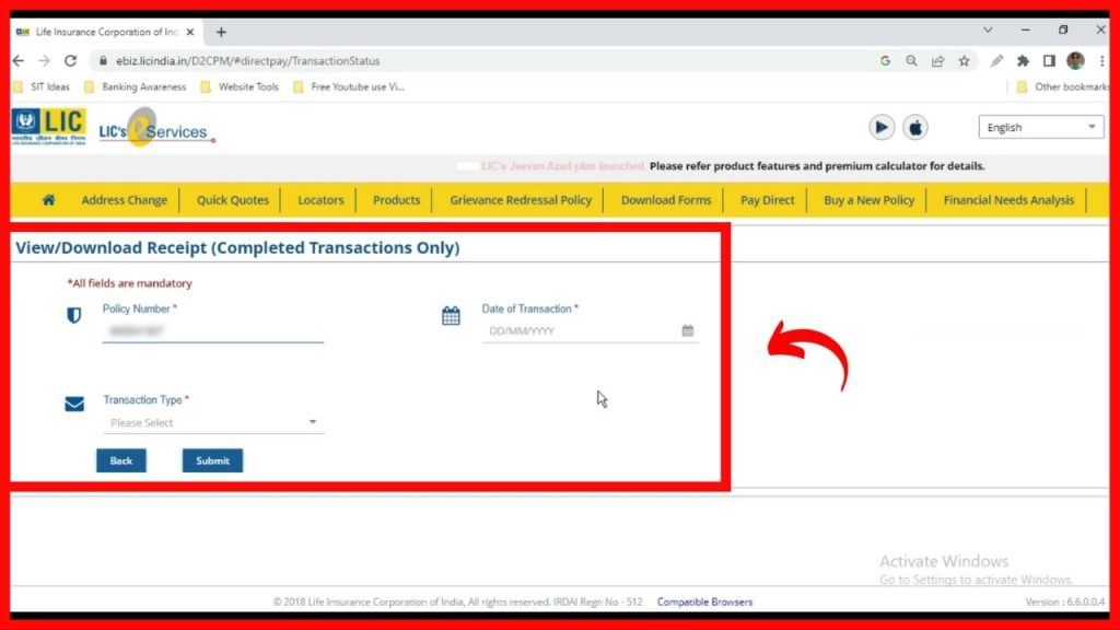Lic How To Download Lic Premium Receipt Online Without Login Sr