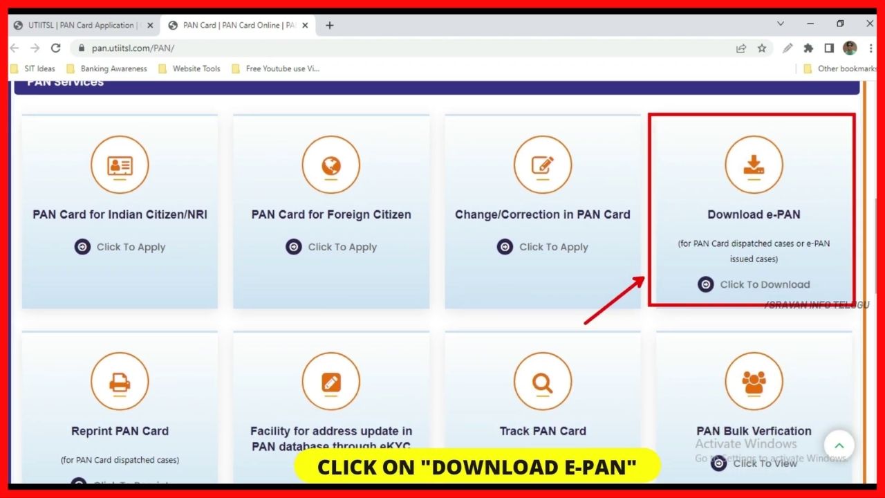 PAN: PAN Card download Online in 5 Minutes [UTIITSL] | SR Academy India