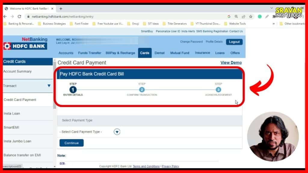 10 Easy Steps on How to Pay the HDFC Credit card bill Online [Internet ...
