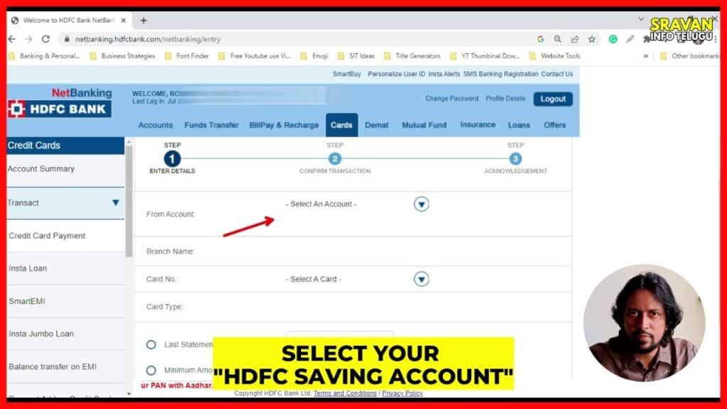 10 Easy Steps on How to Pay the HDFC Credit card bill Online [Internet ...